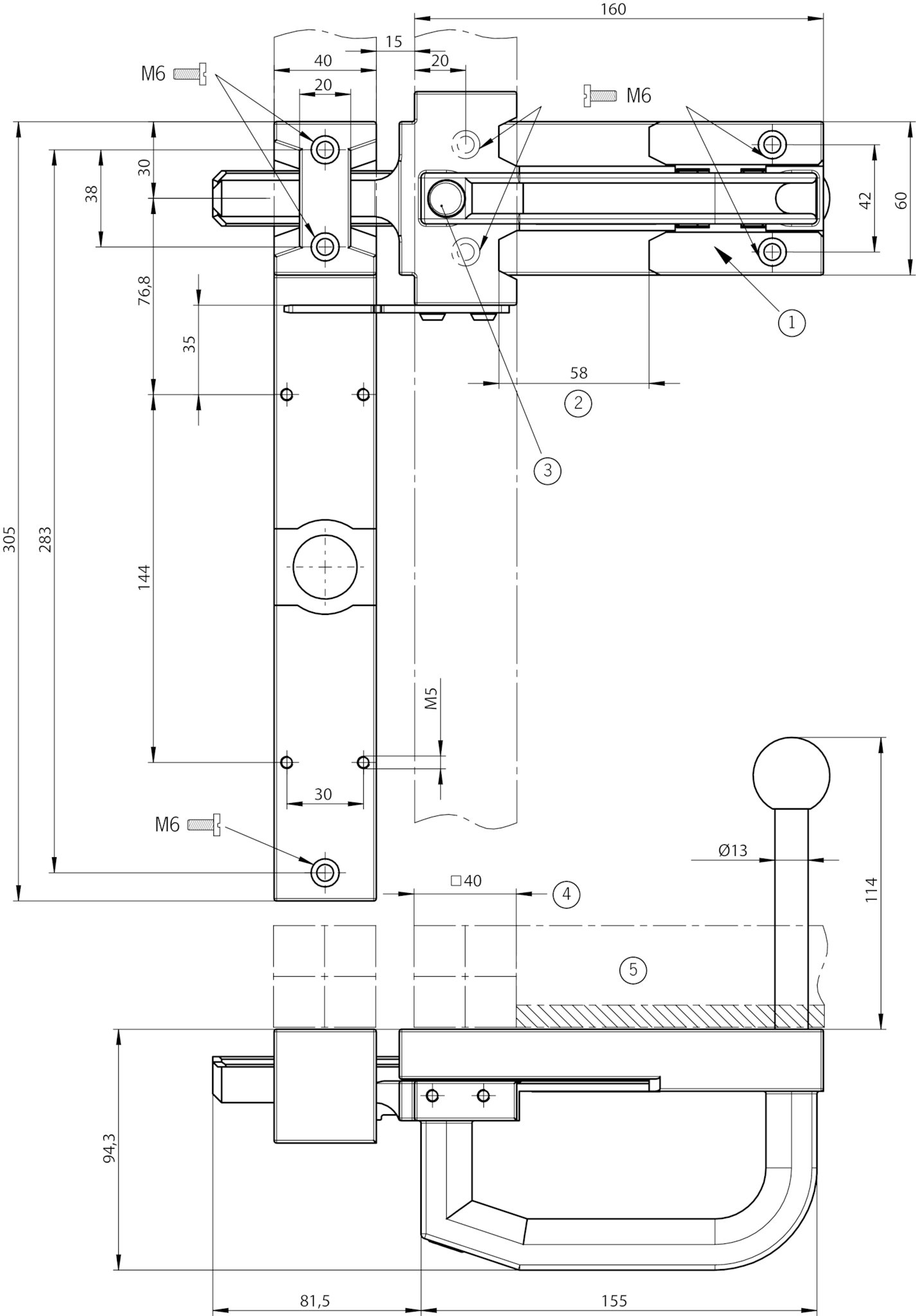 BTC-T/GP-S-TH-01-F Bolt BTC-T/GP... with escape release for safety ...