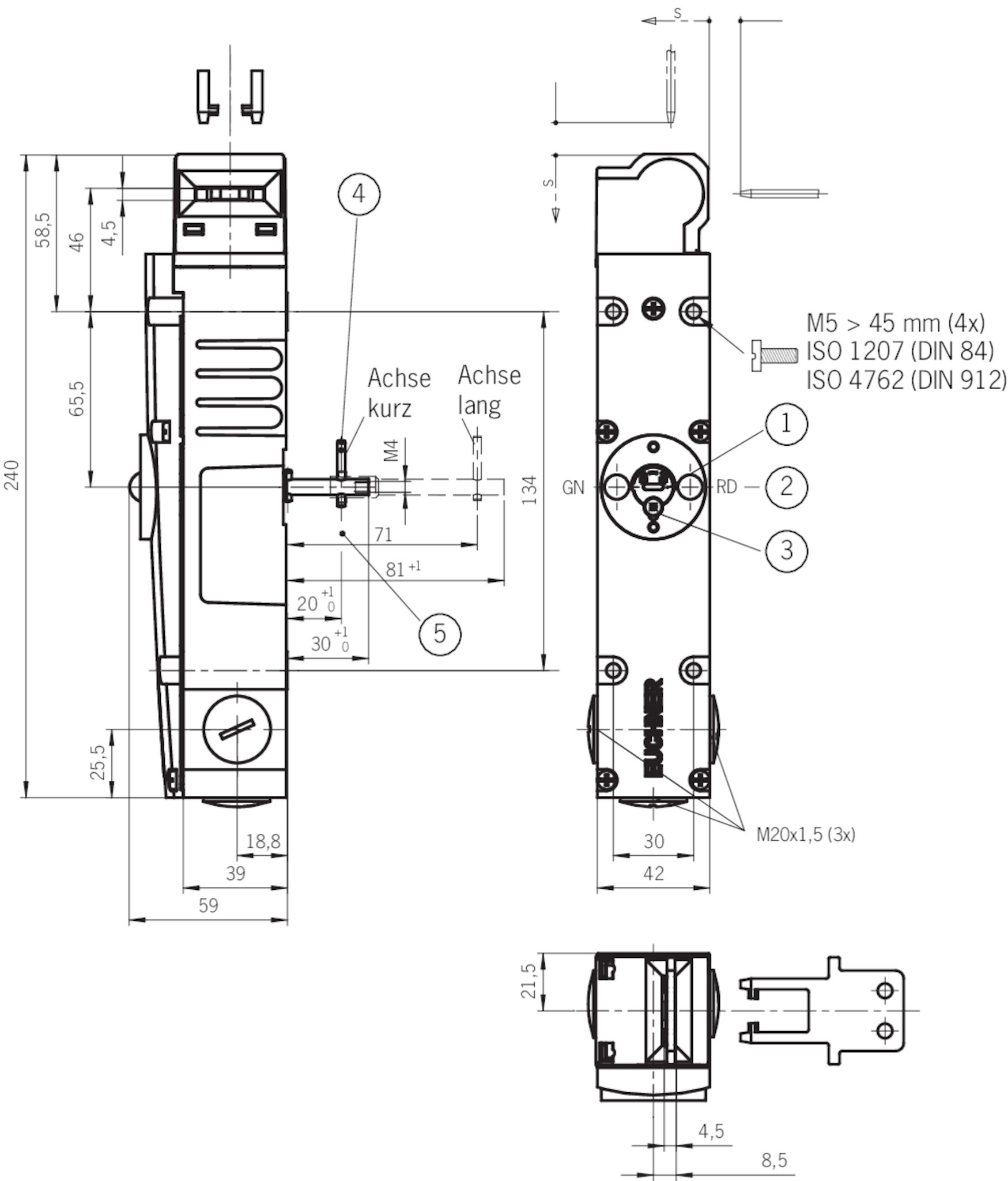 TX3C-A024MC1991 Safety switch TX, escape release | EUCHNER – More than ...