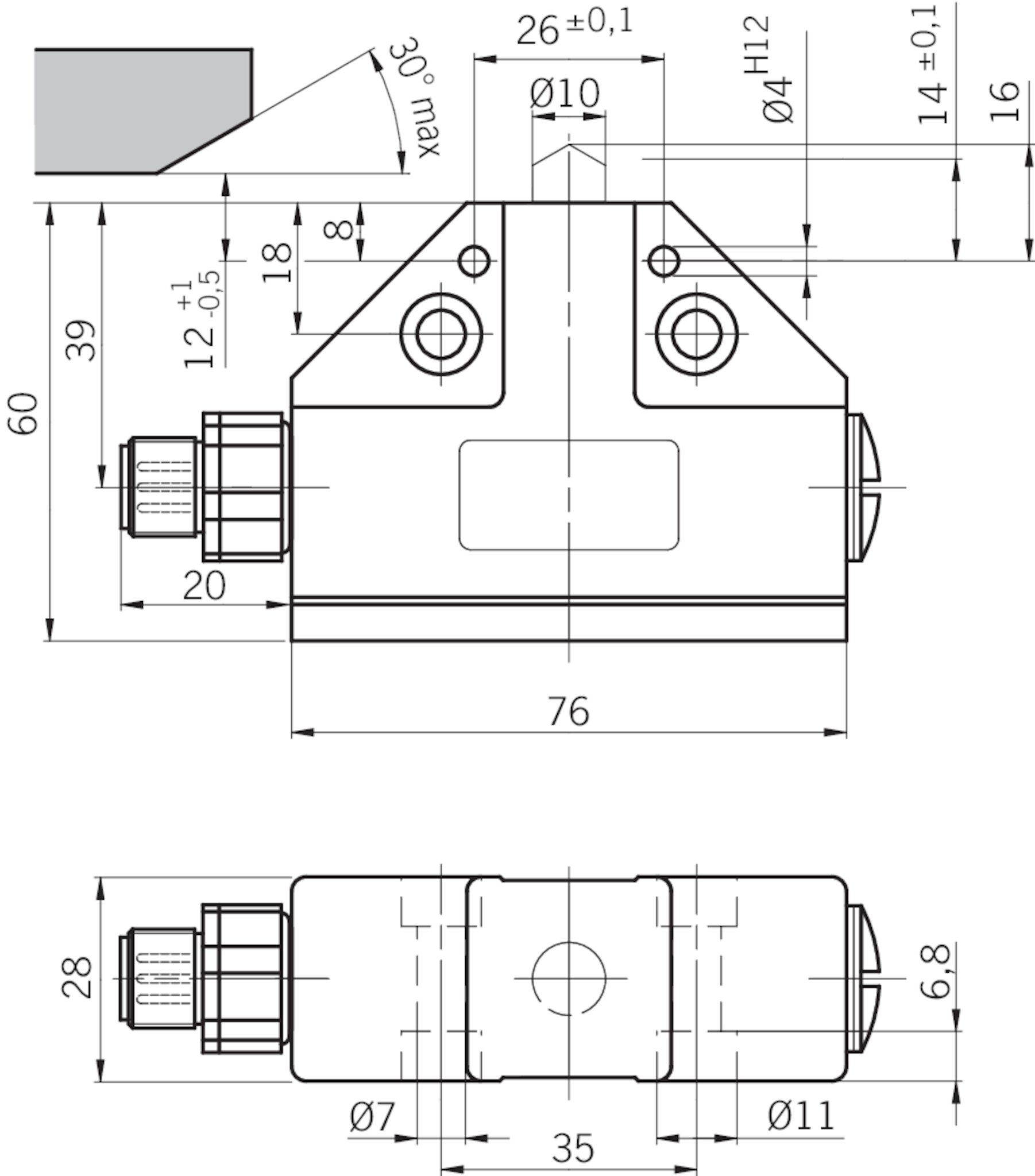 N1AK502SVM5-M 精密单体行程开关N1A，滚珠柱塞，M12圆形接插头 | EUCHNER