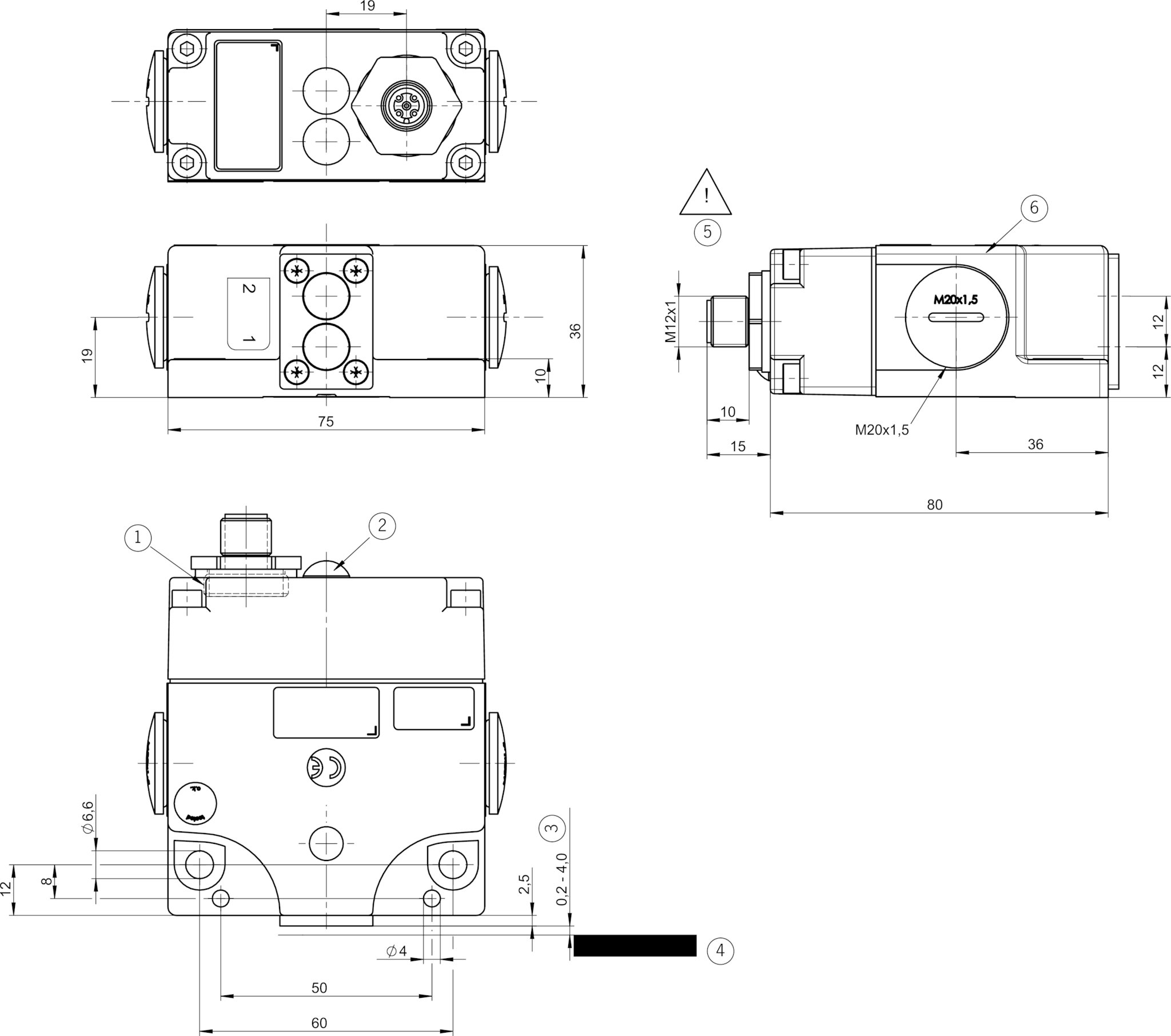 SN02X12-732L-MC2432 SN...12 mm...系列感应式 | EUCHNER – More than safety.