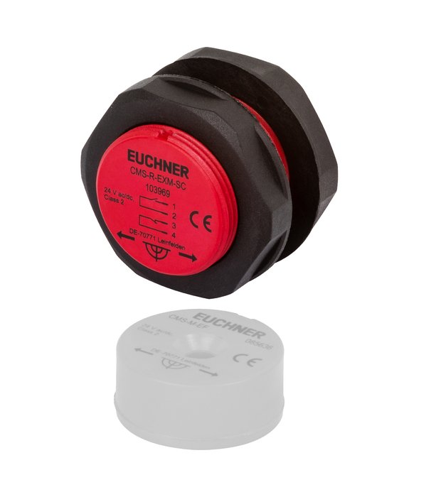 CMS-R-EXM-SC 読み取りヘッドCMS E型 - NC/NOコンタクト、M8 | EUCHNER