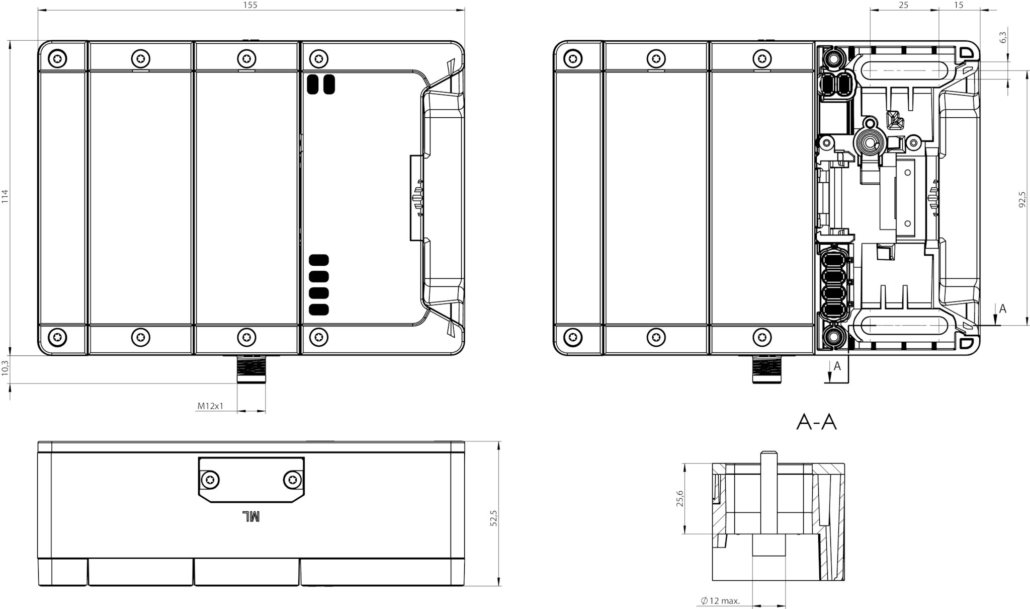 MGB2-I-MLI-U-Y0000-JJ-157955 Interlocking module MGB2-I-MLI... (module without blanking covers ...