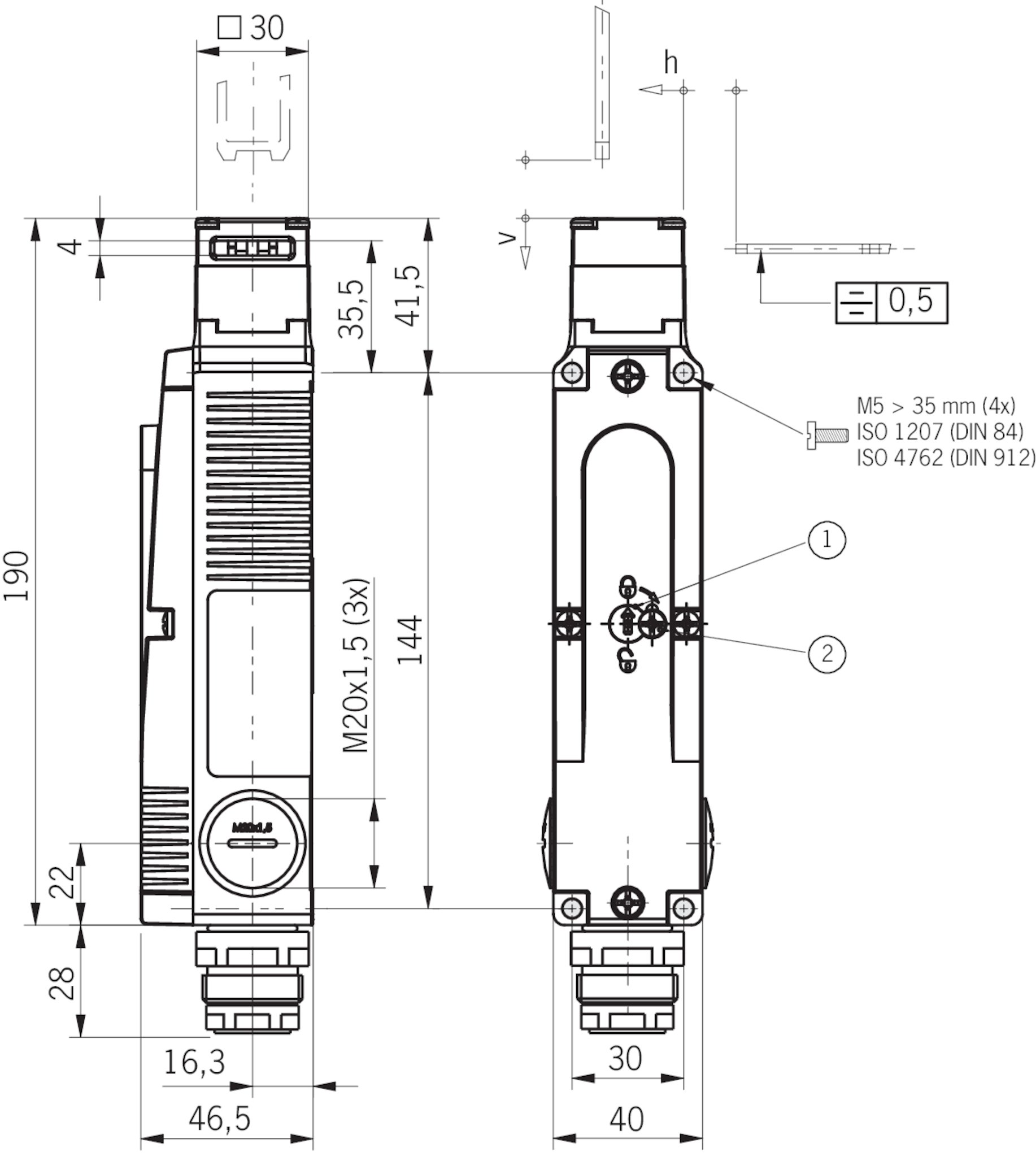 STA3A-4121A024SR11 STA系列安全开关，SR11圆形接插件, 具有门监控触点 | EUCHNER – More than ...