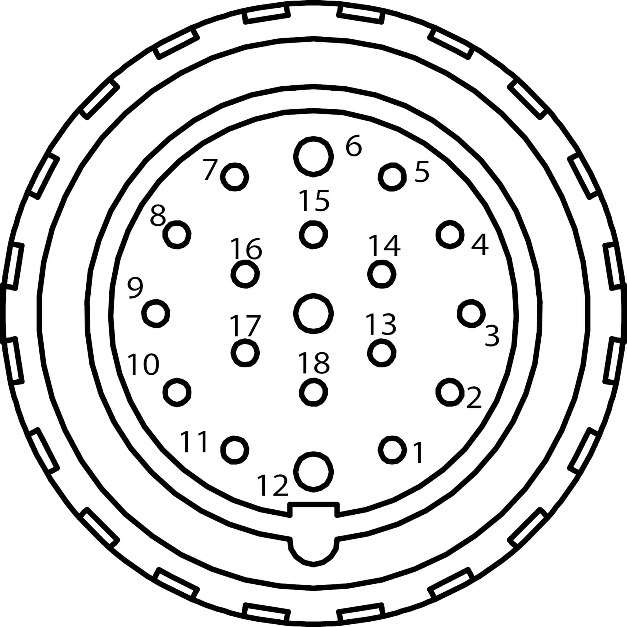 C-M23F19-19XDIFPU01,5-M23M19-112674 配有19针M23圆形接插头的接配线电缆，1.5m，直头 | EUCHNER