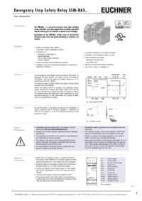 ESM-BA301 Basic device ESM-BA3.., 3 safety contacts, 1 auxiliary contact, cat. 4 | EUCHNER ...